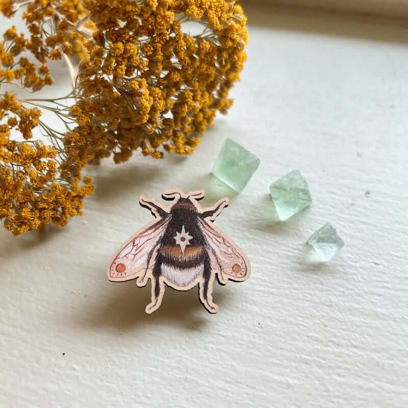 Wooden Bee Pin | Shop Curated, Crafted Goods at PINCH