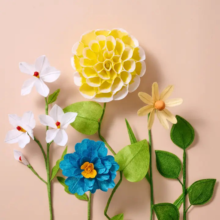 Silk Paper Dahlia Flower Yellow – PINCH