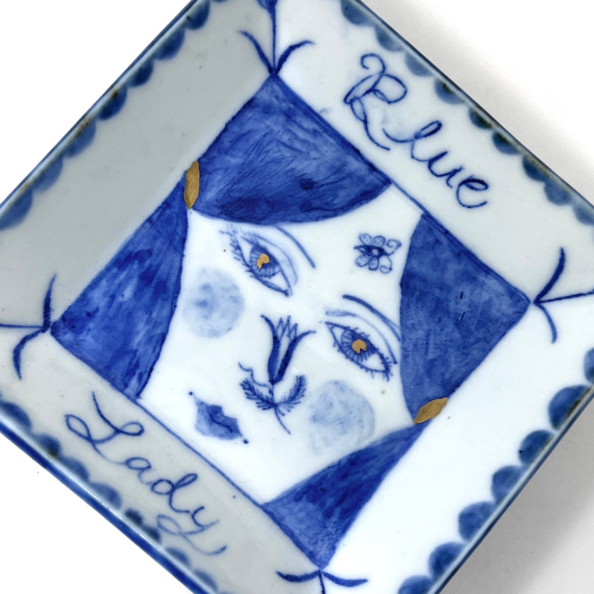 Blue Lady Square Dish | Shop Curated, Crafted Goods at PINCH